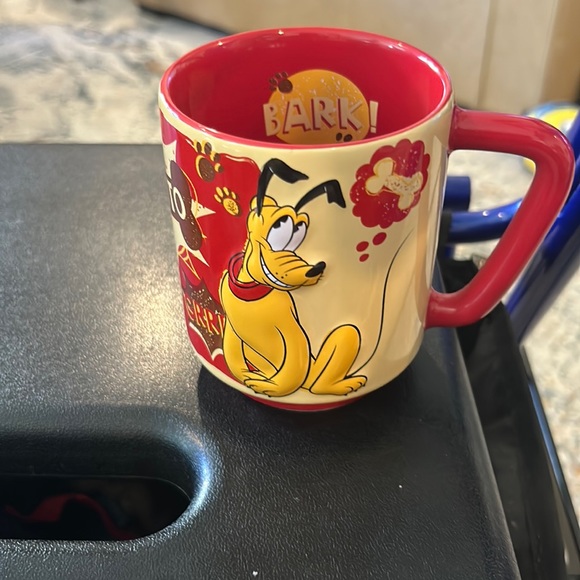 Disney | Dining | Disneys Pluto 3d Mug See Interior Oversized In Red ...